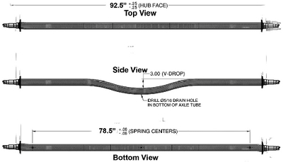 Dexter Axle 46063 S35-Sv3sxl-V-Bend | Boatplicity